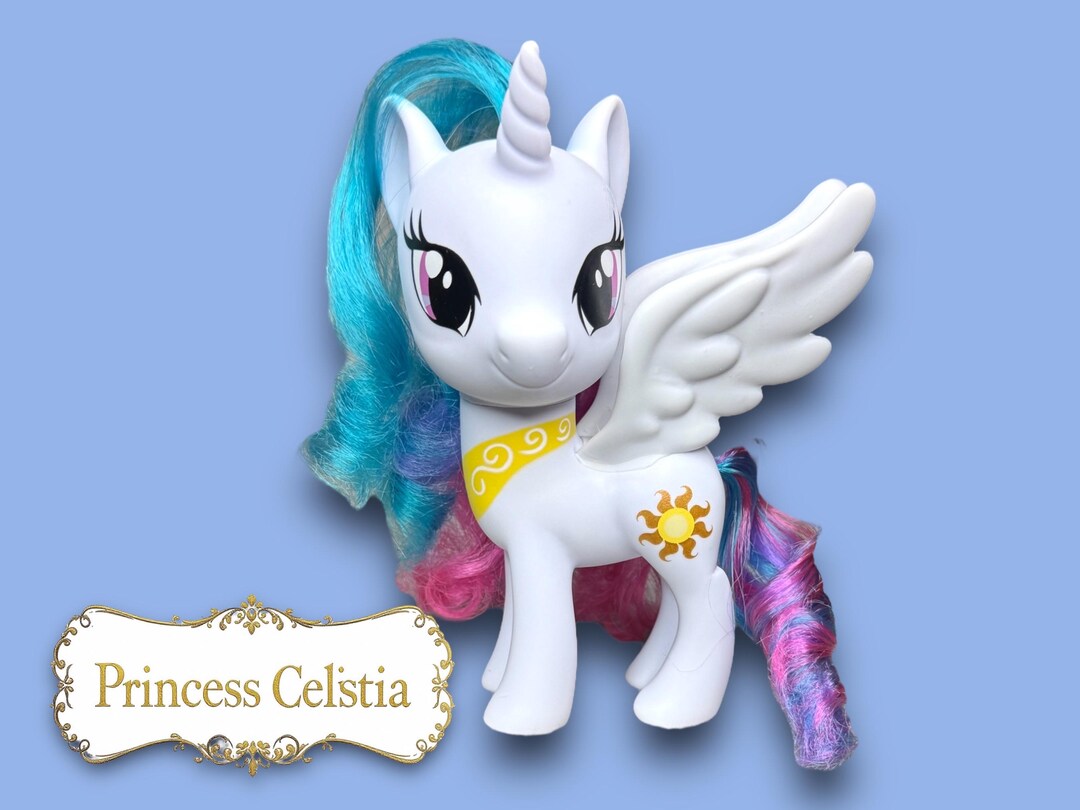 Princess Celestia My Little Pony 6 Figure 2016 Hasbro Vintage Pre Loved - Etsy