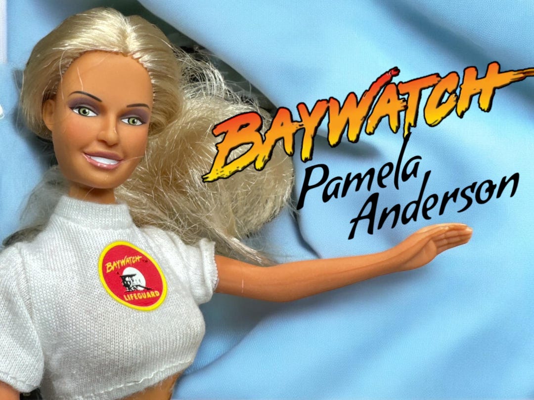 Vintage Pamela Anderson Baywatch Doll 1990s Lifeguard Barbie Pre-loved ...