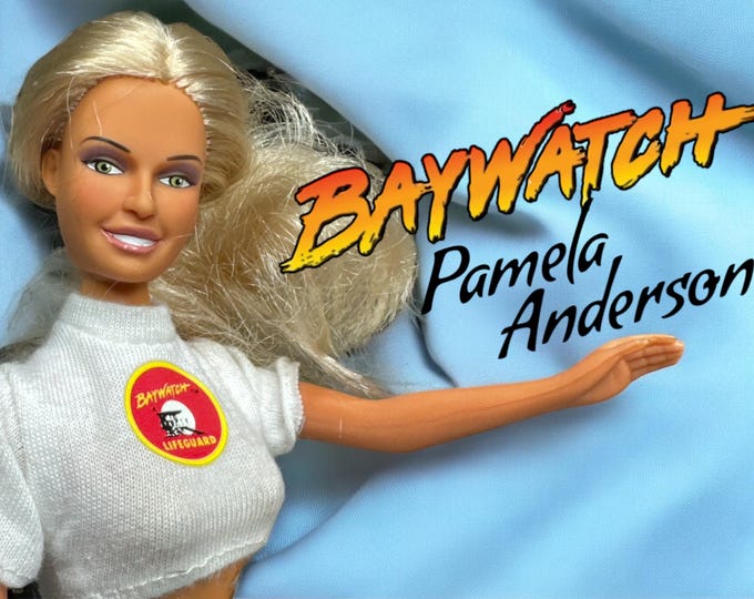 Vintage Pamela Anderson Baywatch Doll - 1990s Lifeguard Barbie - Pre ...