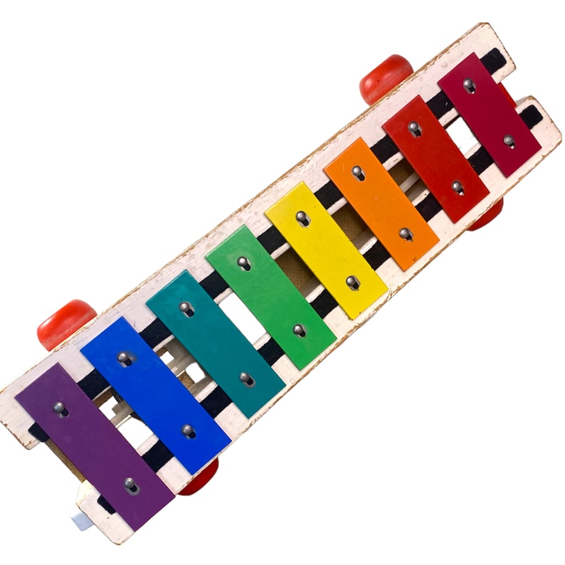 1978 - Fisher Price Xylophone Musical Pull-a-tune Toy #870 - Etsy