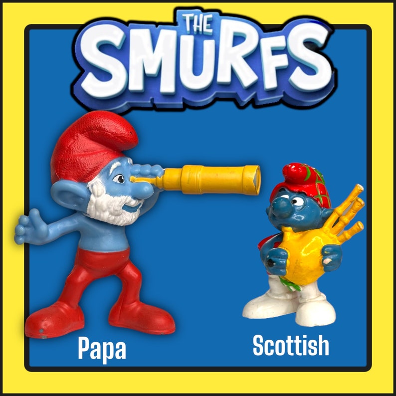 Mcdonald's “smurfs” 2011 Happy Meal Toys, 3” Cartoon Action Figures E ...