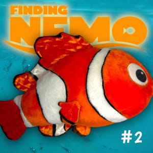 Finding Nemo Movie Character Plush Nemo Marlin & Dory Clown and Blue ...