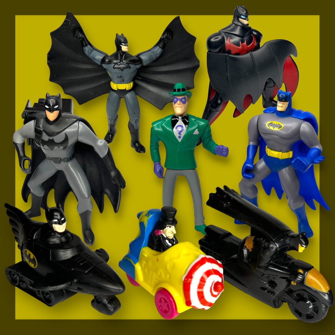 Mcdonalds batman DC Comics Happy Meal Toys Action Figures - Etsy