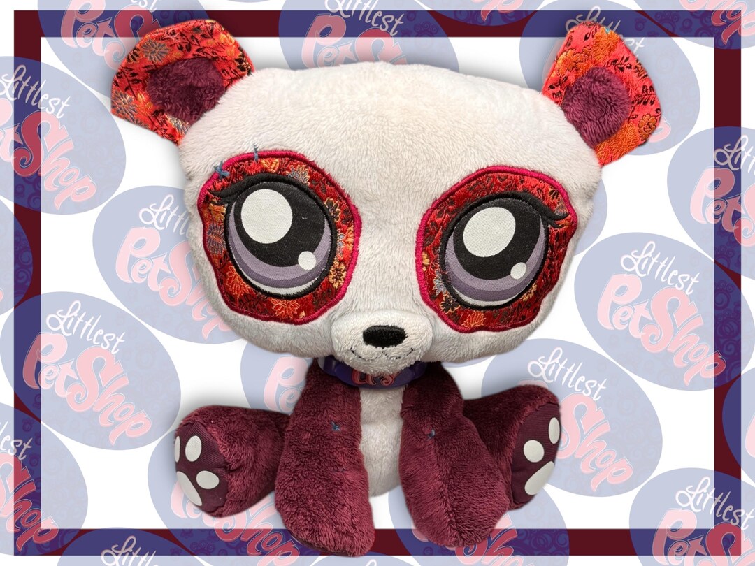 Littlest Pet Shop LPS Panda Plush – 2007 Hasbro Vips Series – Gently ...