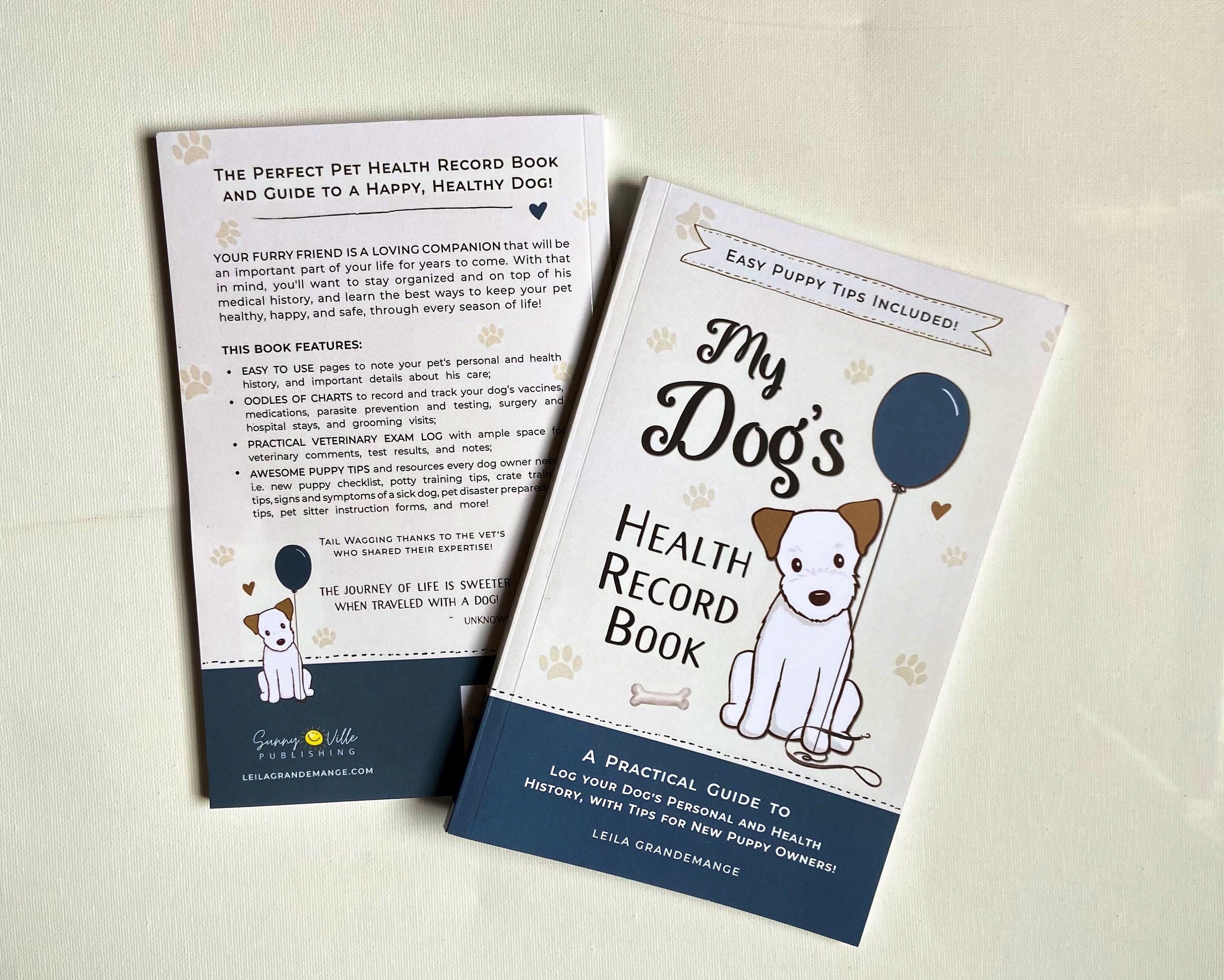 Ultimate Dog Heath Record Book With Easy Puppy Tips, Dog Record Book ...