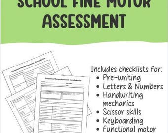 School Based Occupational Therapy Guide - Etsy