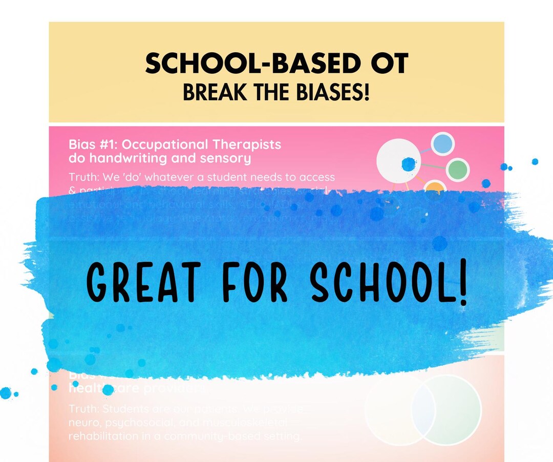 School-based OT Poster - Break the Biases! Digital Download - Etsy
