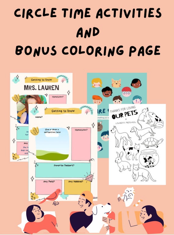 Home & Living Wall Hangings Wall Decor Preschool Pets Lesson Plan ...