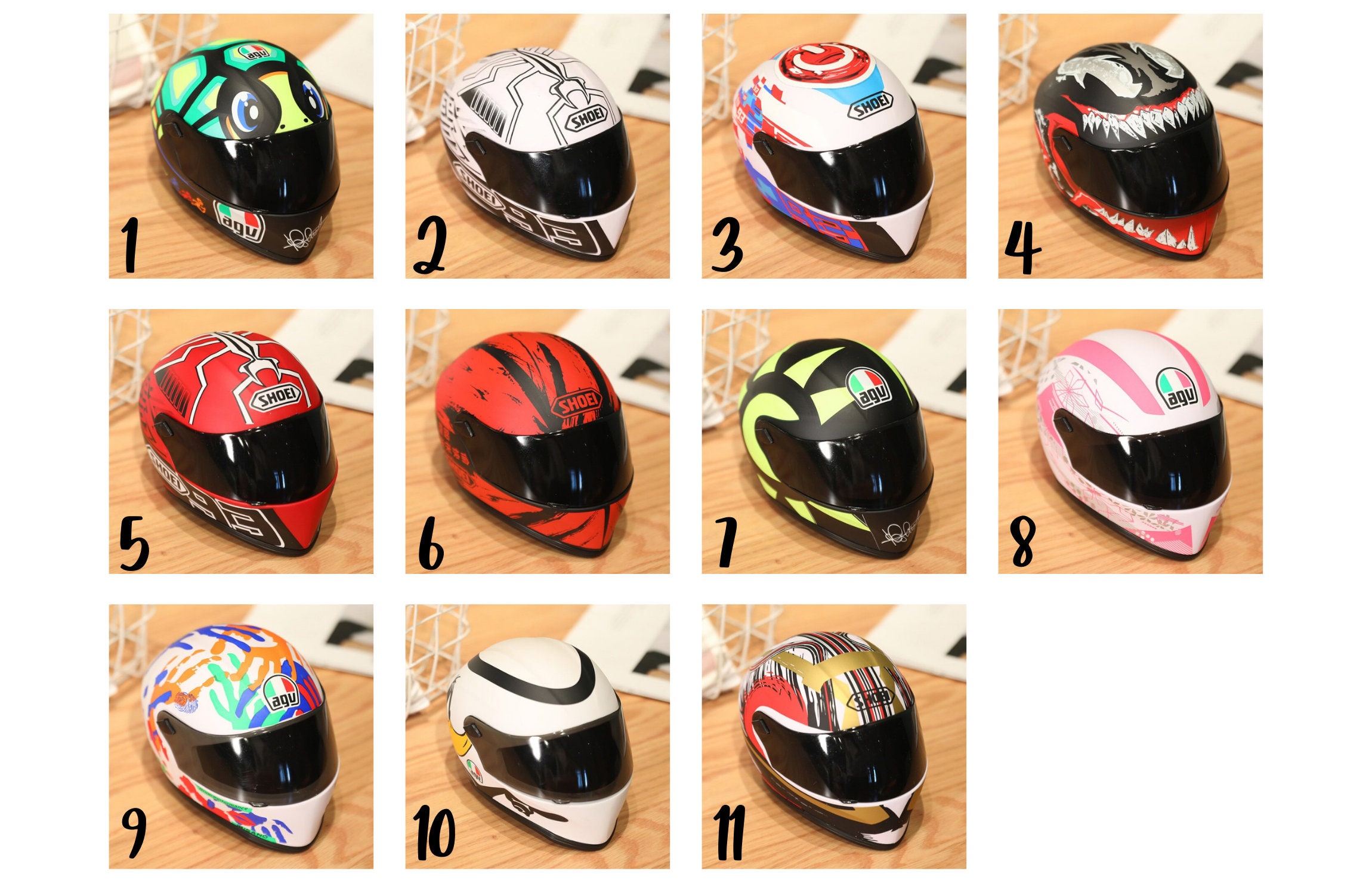 Motorcycle Helmets for Barbie Dolls - Etsy