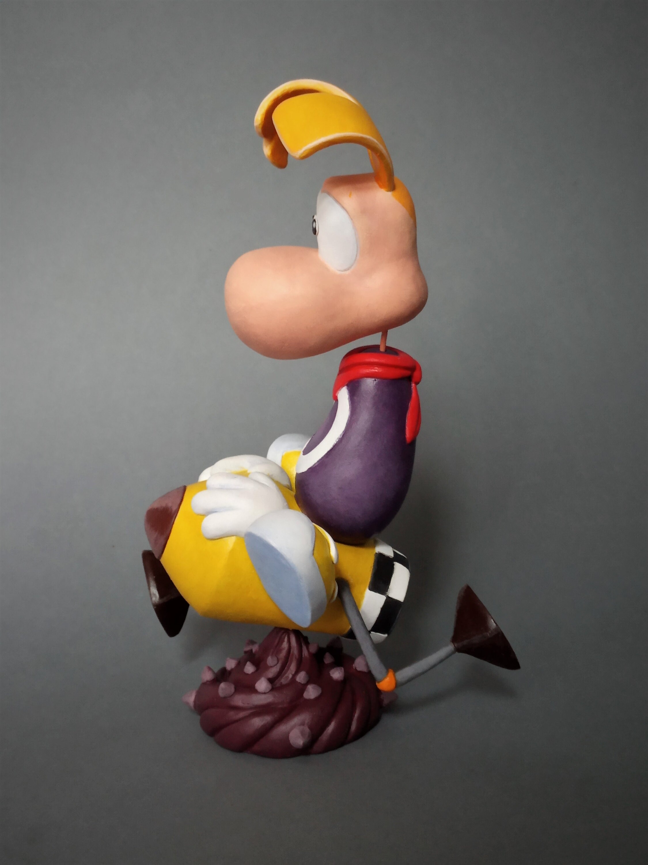 Rayman on walking shell Fan made clay figure Rayman 2 | Etsy