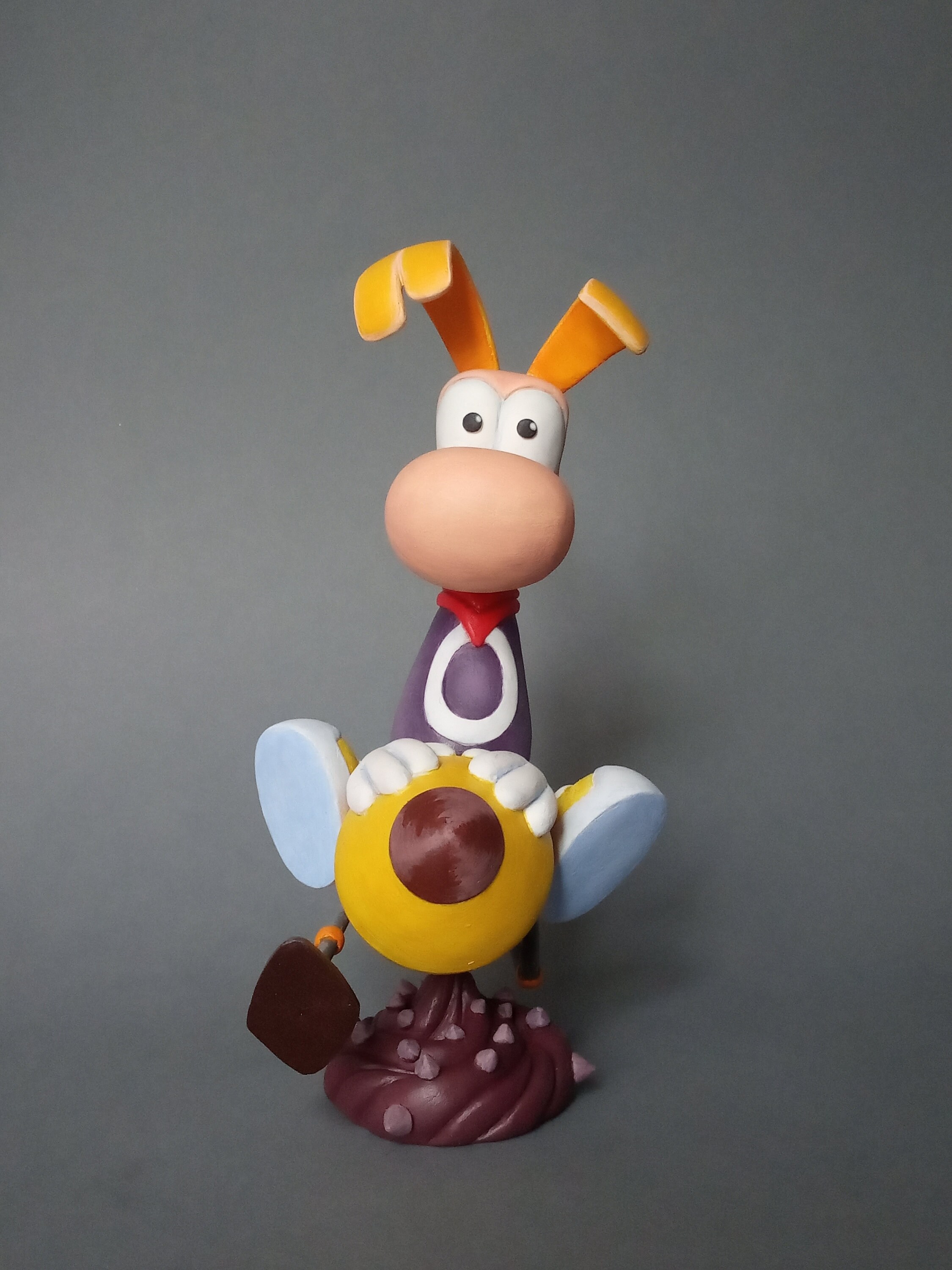 Rayman on walking shell Fan made clay figure Rayman 2 | Etsy