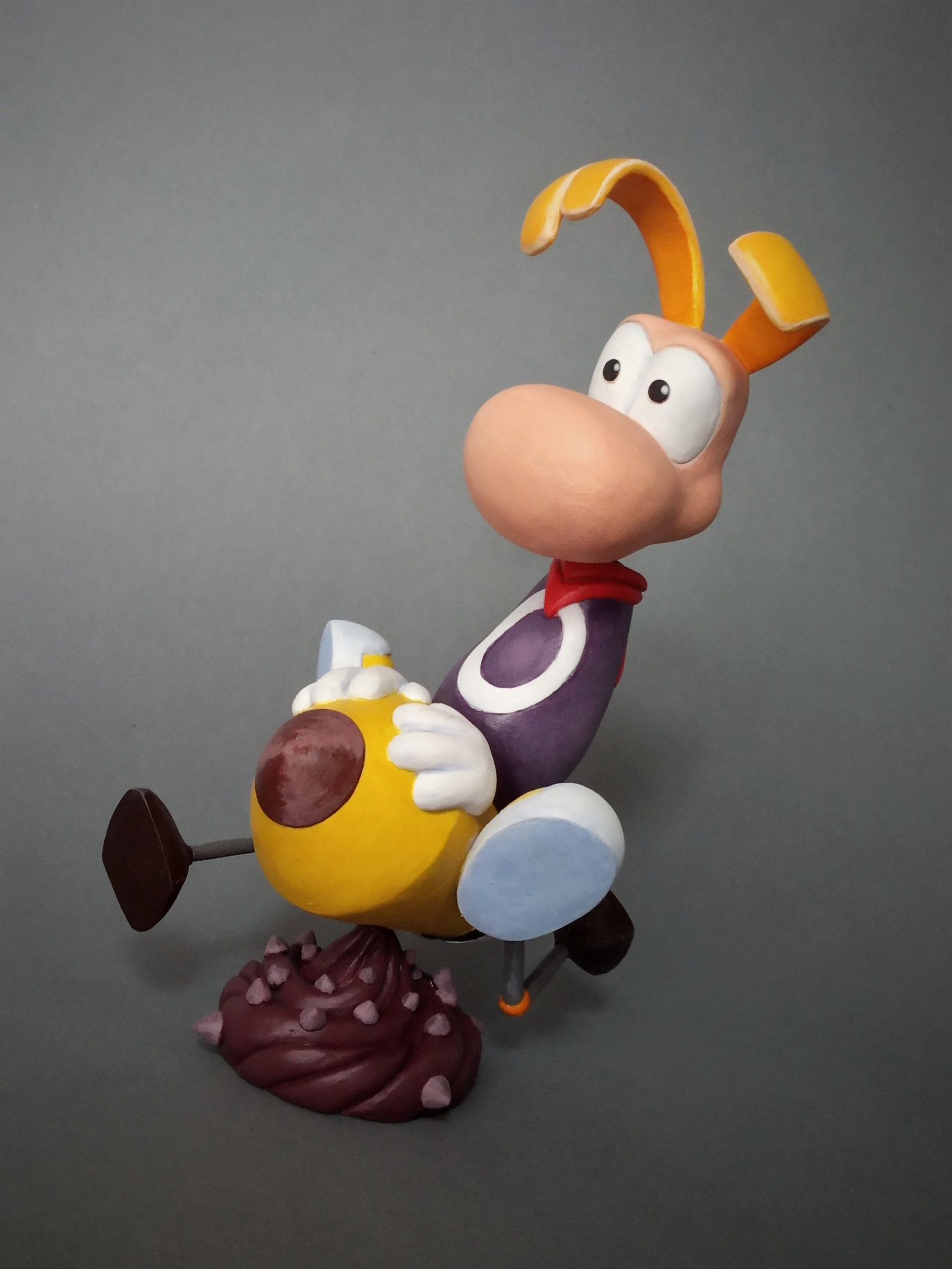 Rayman on walking shell Fan made clay figure Rayman 2 | Etsy