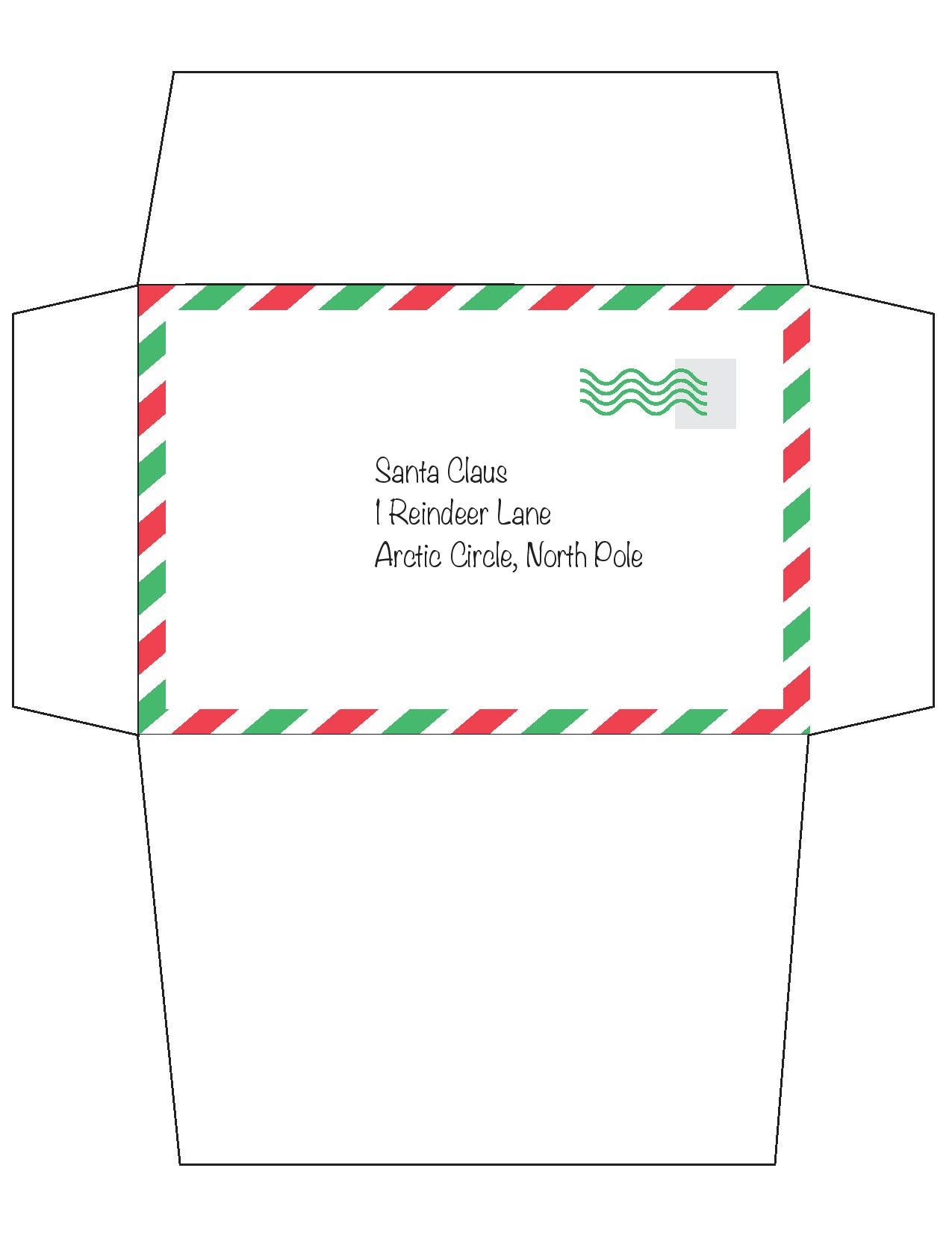 Letter to Santa Kit Printable - Instant Download - Letter and Envelope ...