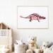 Ankylosaurus Dinosaur Wall Art Print | Poster for Your Kid's Room ...