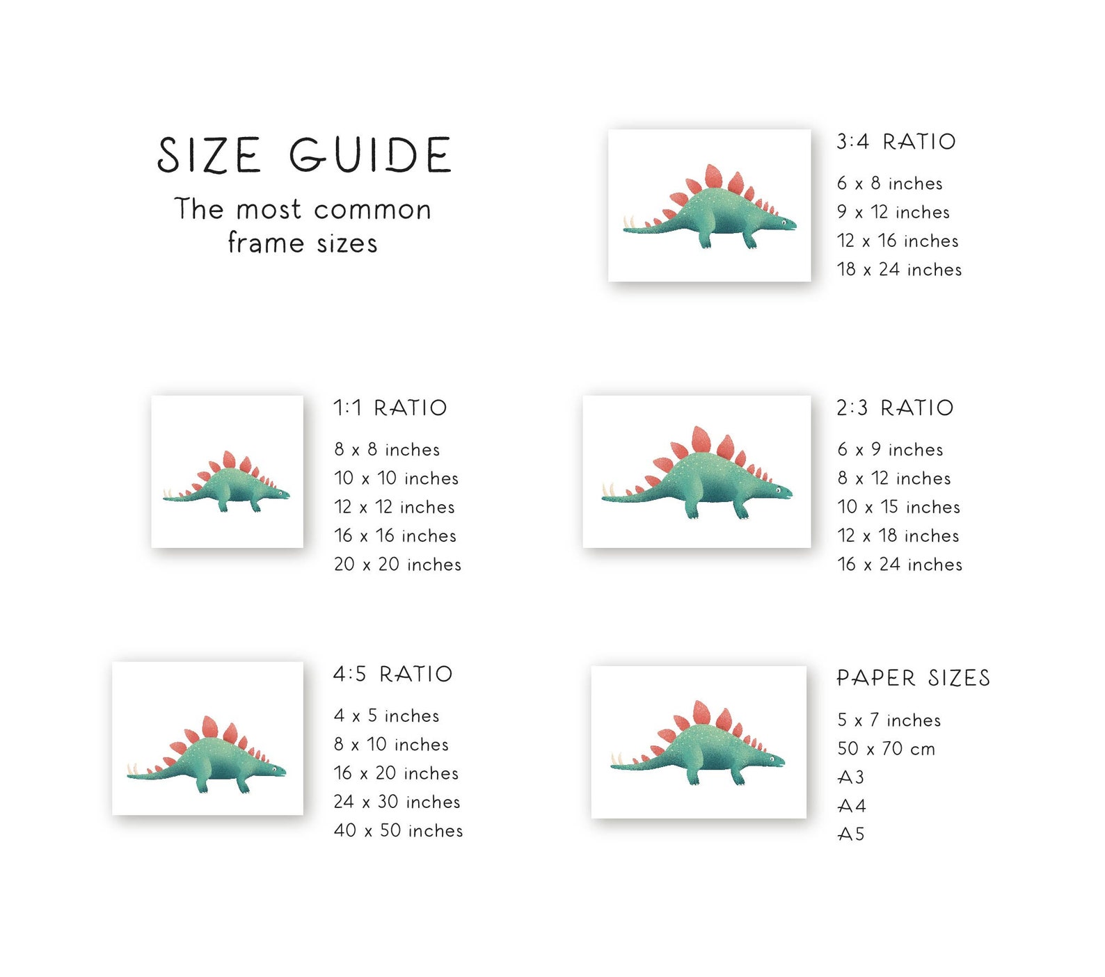 Cute Stegosaurus Printable Poster | Animal Wall Art for Your Kids Room ...