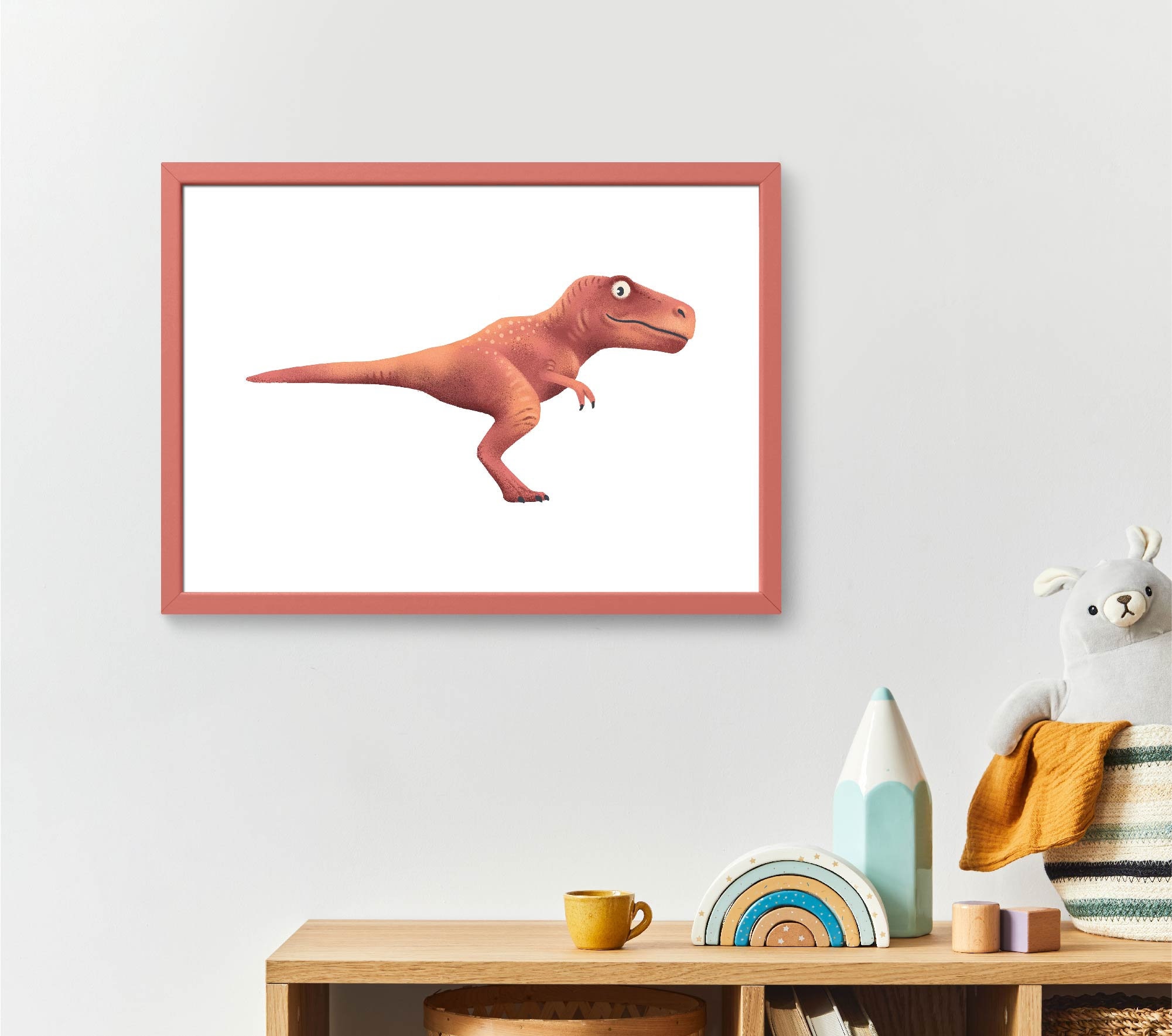 Tyrannosaurus Rex Wall Art Print | Dinosaur Portrait Poster | Instant ...