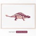 Ankylosaurus Dinosaur Wall Art Print | Poster for Your Kid's Room ...