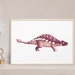 Ankylosaurus Dinosaur Wall Art Print | Poster for Your Kid's Room ...