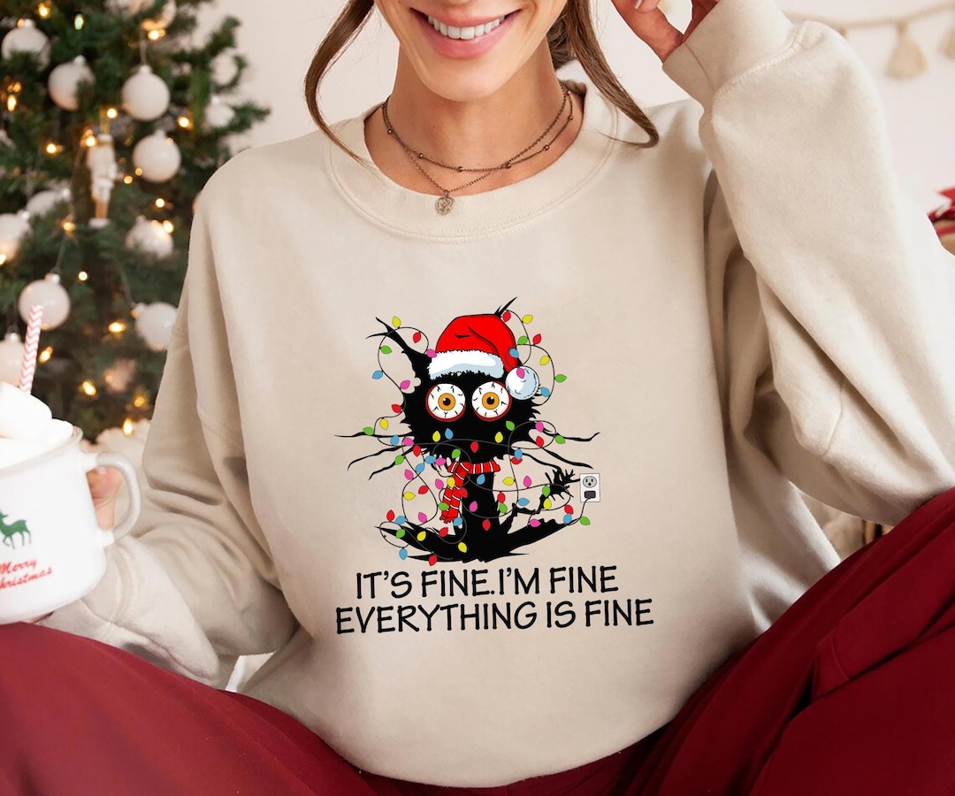 Everything is Fine Shirt, Christmas Shirt, I Am Fine Shirt, This is ...