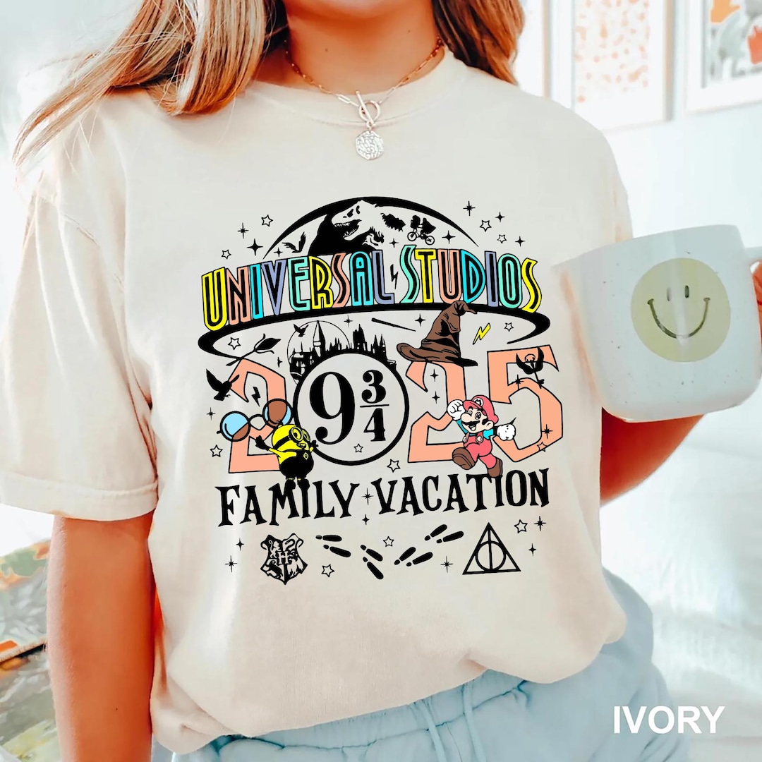 Universal Studios Family Vacation Shirt 2025 Matching Family Trip Tee ...