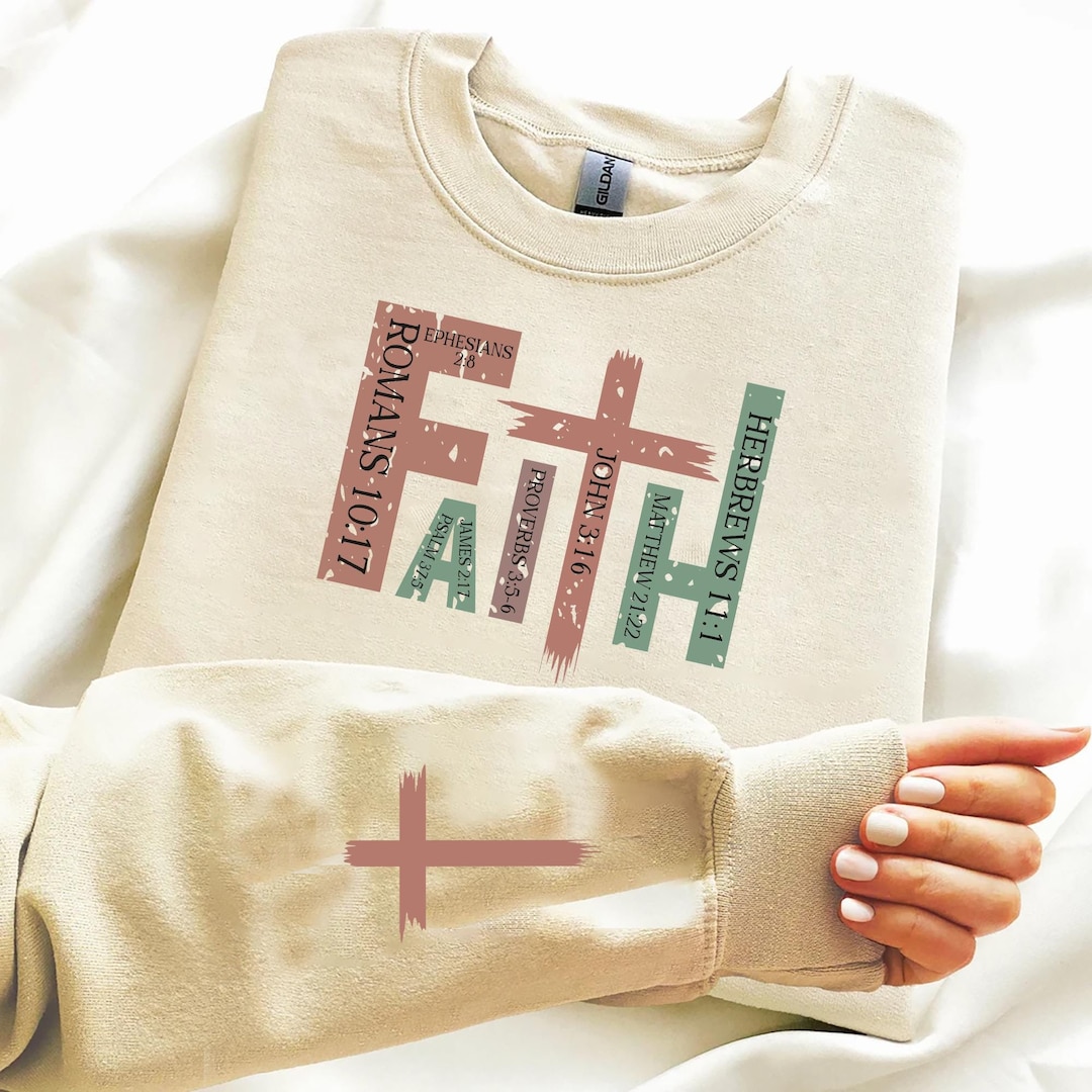 Christian Shirt, Bible Verse T-shirt, Religious Outfit, Retro Faith T ...