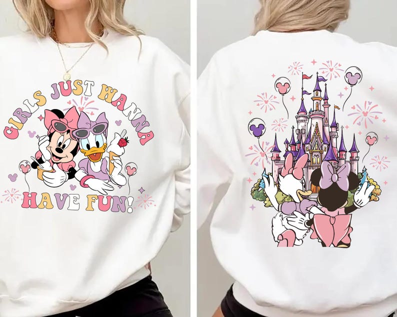 Disney Girls Just Wanna Have Fun Shirt, Disney Minnie Daisy Summer ...