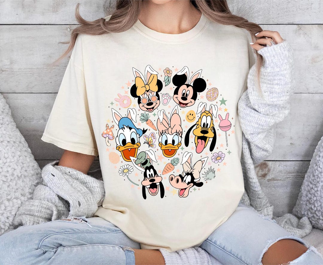Easter Mickey and Friends Shirt, Disney Easter Bunny Tee, Mickey and ...