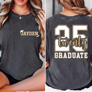 Personalized Class of 2025 Graduation Shirt Custom Senior Graduate T ...
