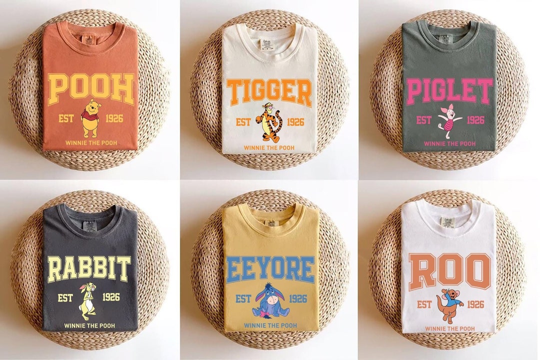 Winnie the Pooh and Friends T-shirt Pooh Tigger Piglet Eeyore Rabbit ...