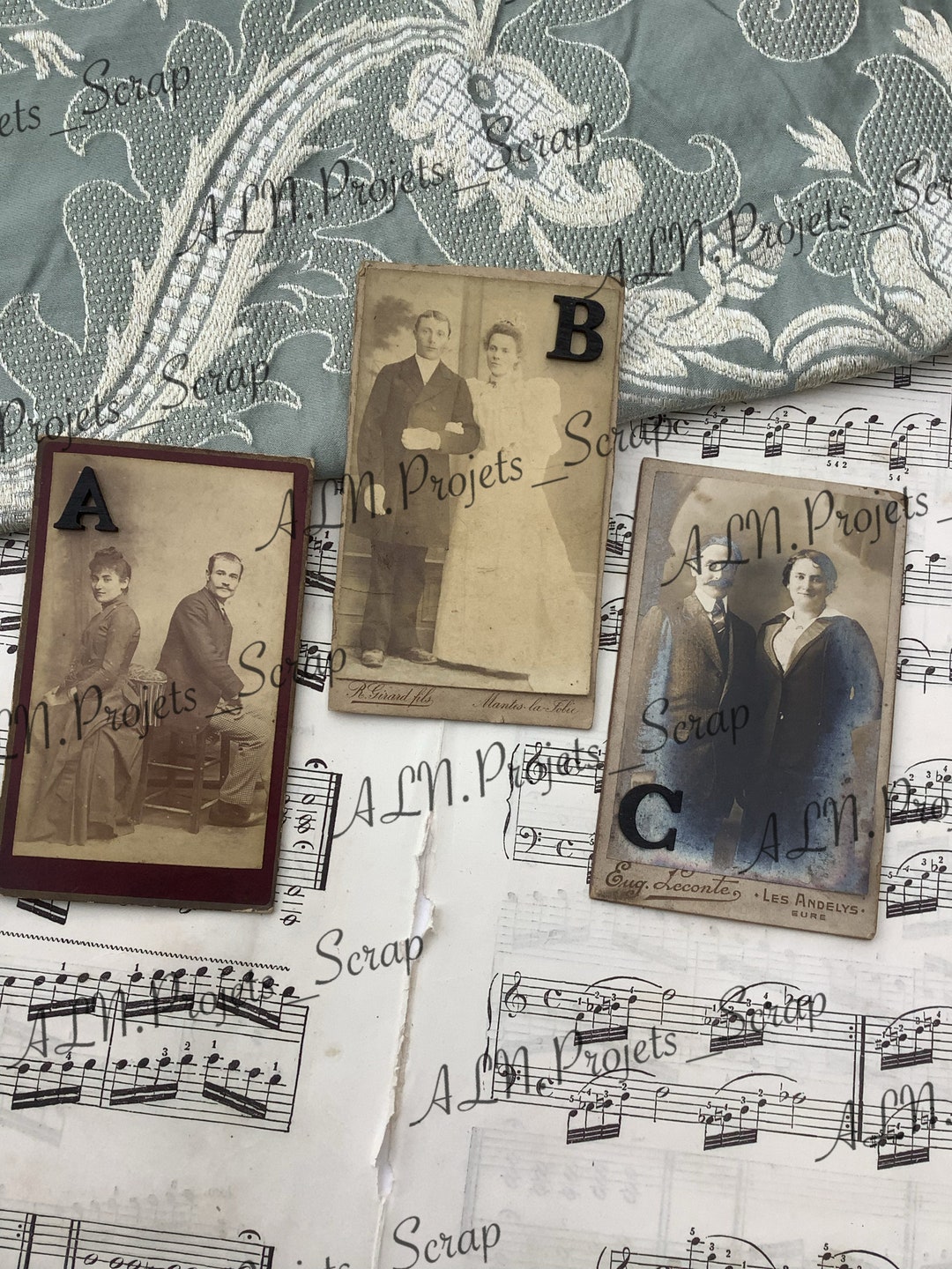 Authentic Old Couple Photos, Woman and Man, Edwardian and Victorian ...