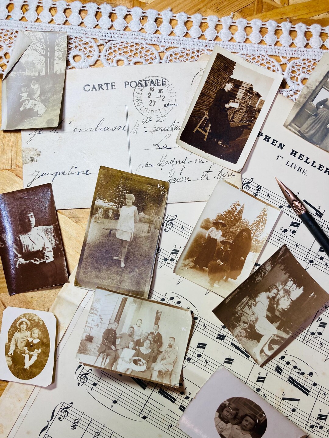 Lot of Very Small Photos, Vintage Snapshot Families and Children, 10/15 ...