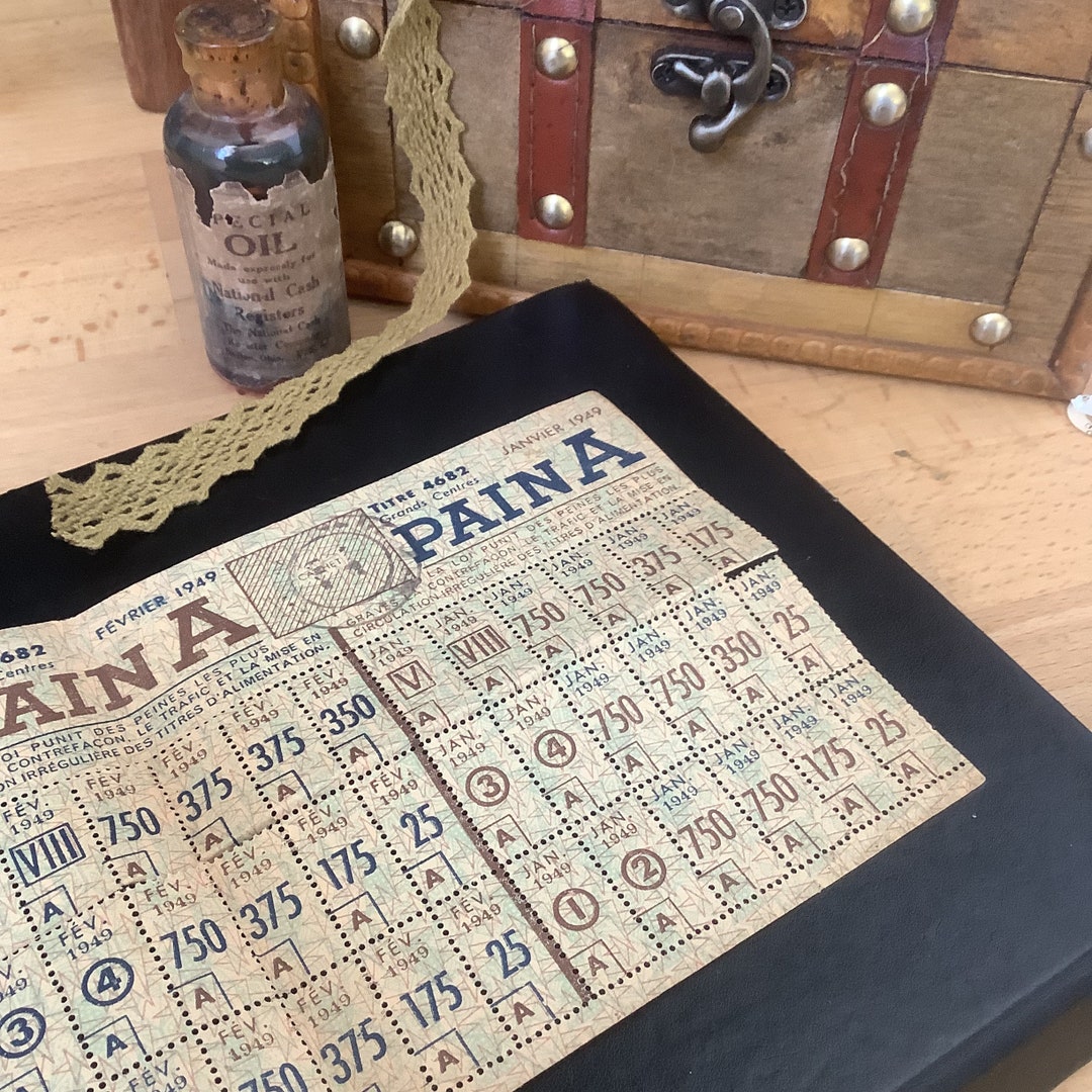 Former Ration Ticket 1949, Bread A, Food, After the Second World War ...