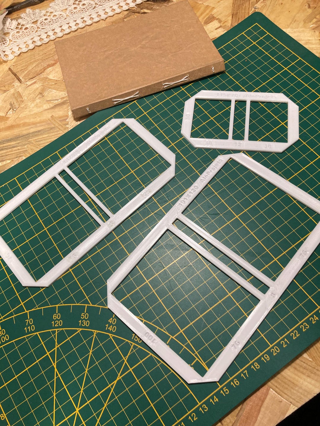 Set of 3 Book Binding Templates, 3 Sizes in PLA, Mini Calendar ...