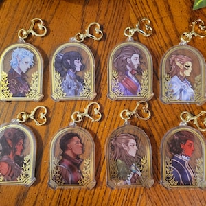 BG3 Gold Foil Keychains - Etsy