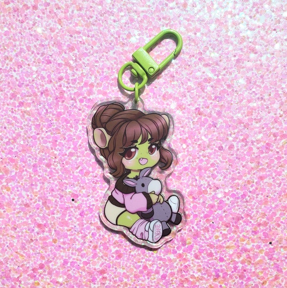 Shrek Inspired Chibi Ogre Acrylic Charm - Etsy
