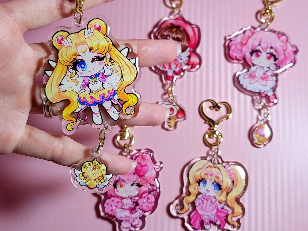 Magical Girl Acrylic Keychains - Etsy