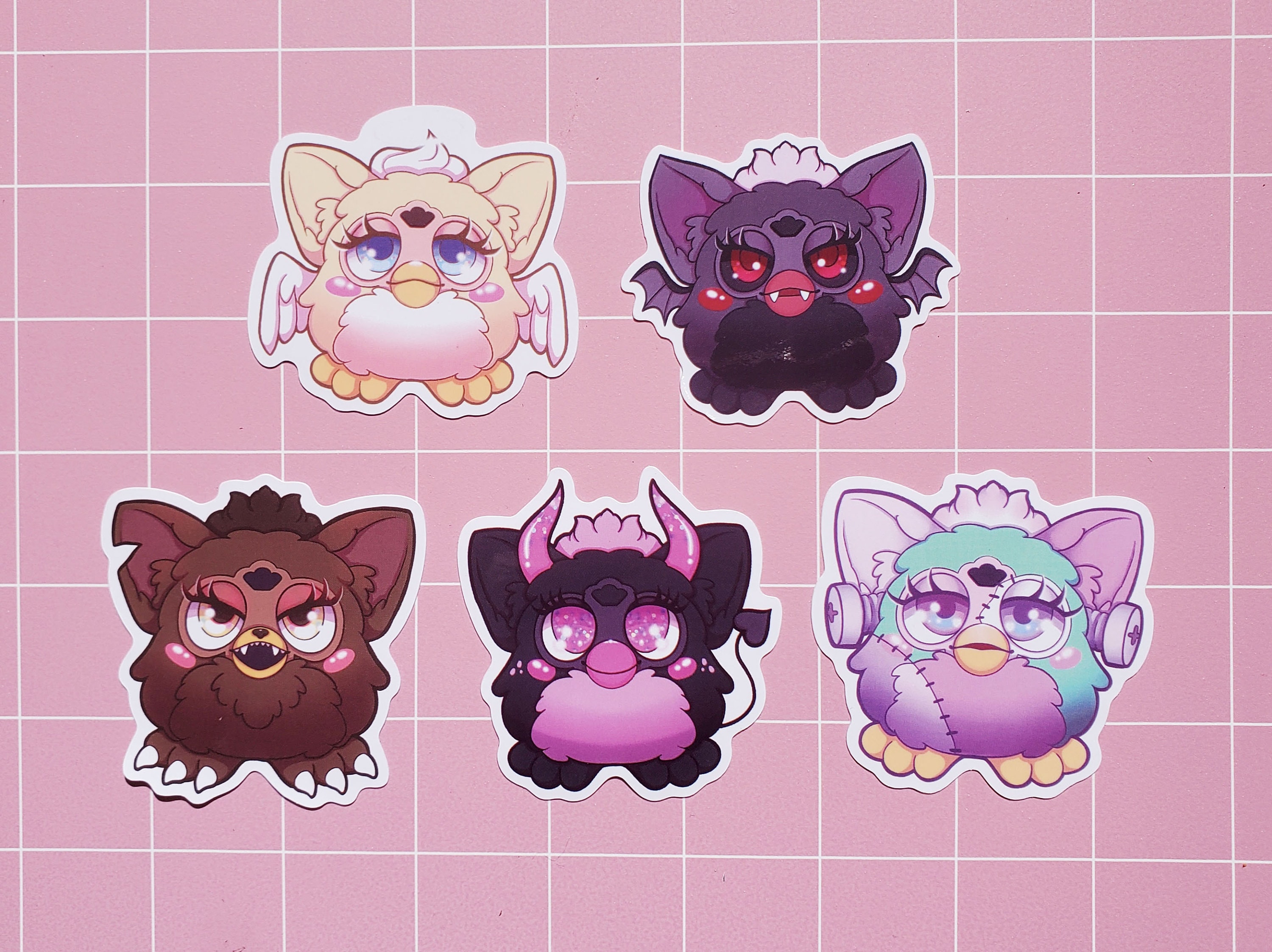 Monster Furby Vinyl Stickers - Etsy