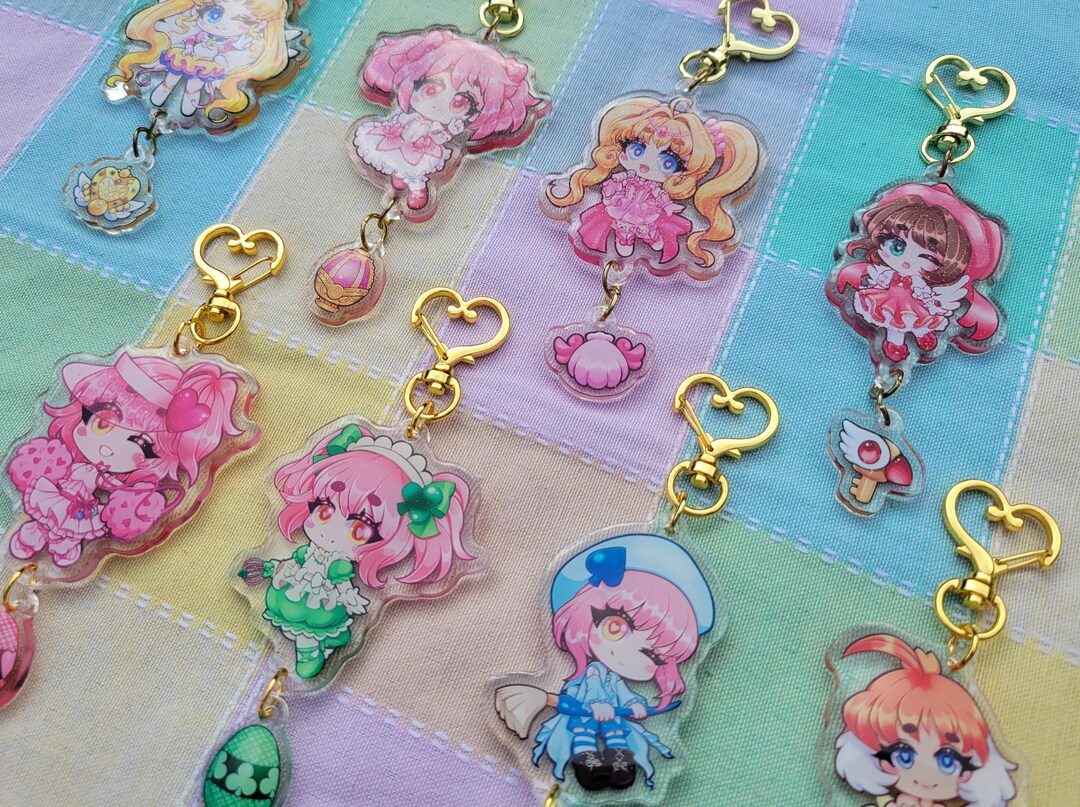Magical Girl Acrylic Keychains - Etsy