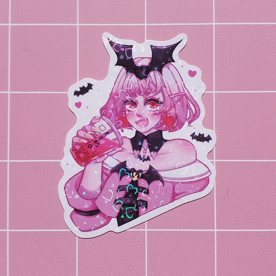 Vampire Girl OC Vinyl Sticker - Etsy