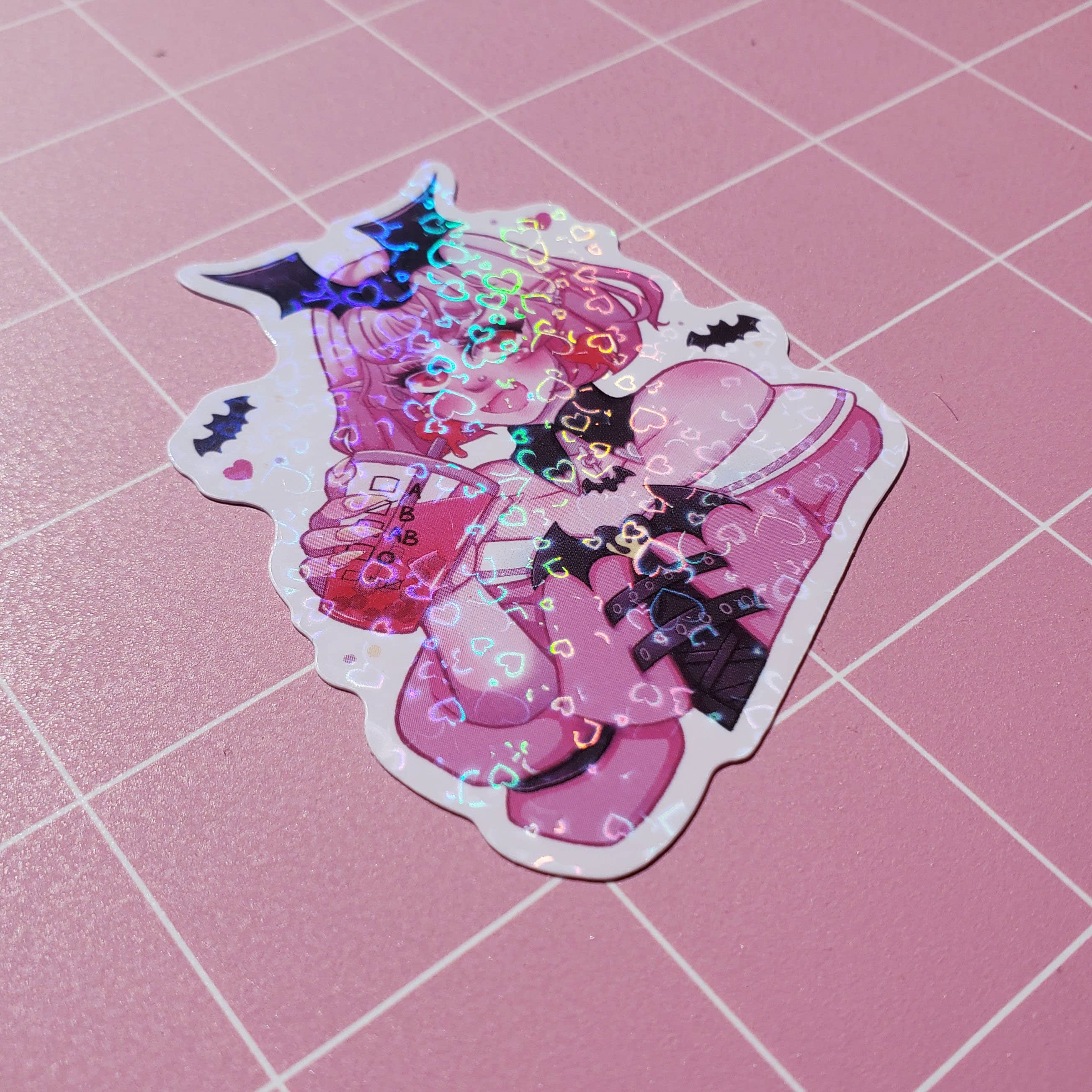 Vampire Girl OC Vinyl Sticker - Etsy