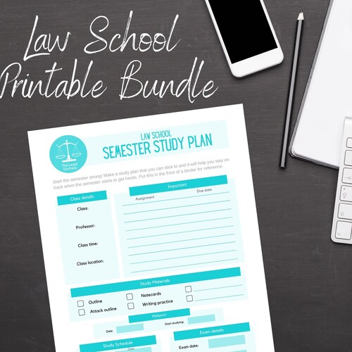 Law Student Printable Bundle Everything Included Law - Etsy