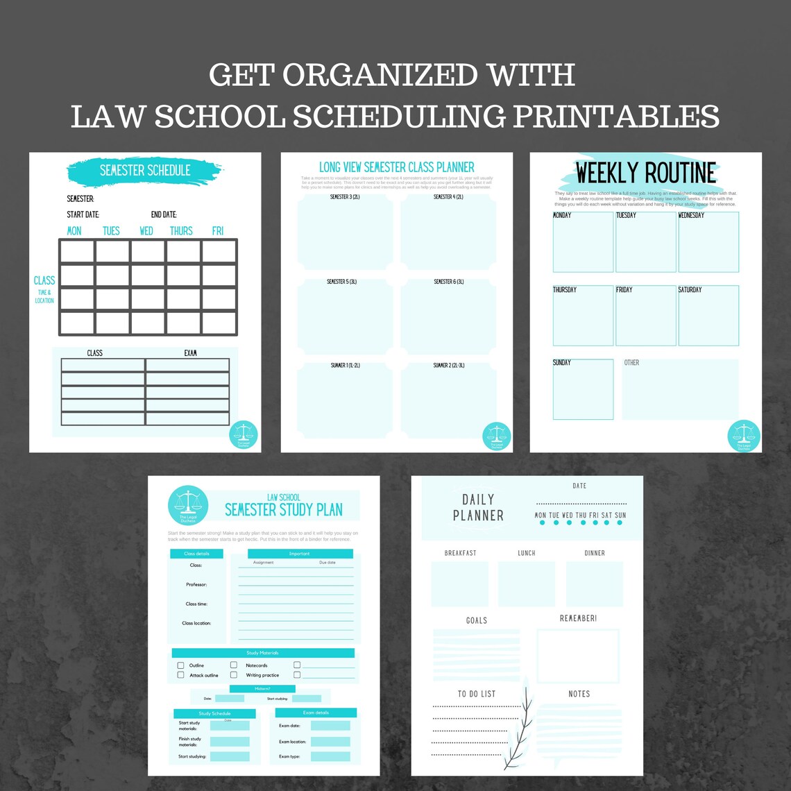 Law School Schedule Printables Law School Organization, Law School, Law ...