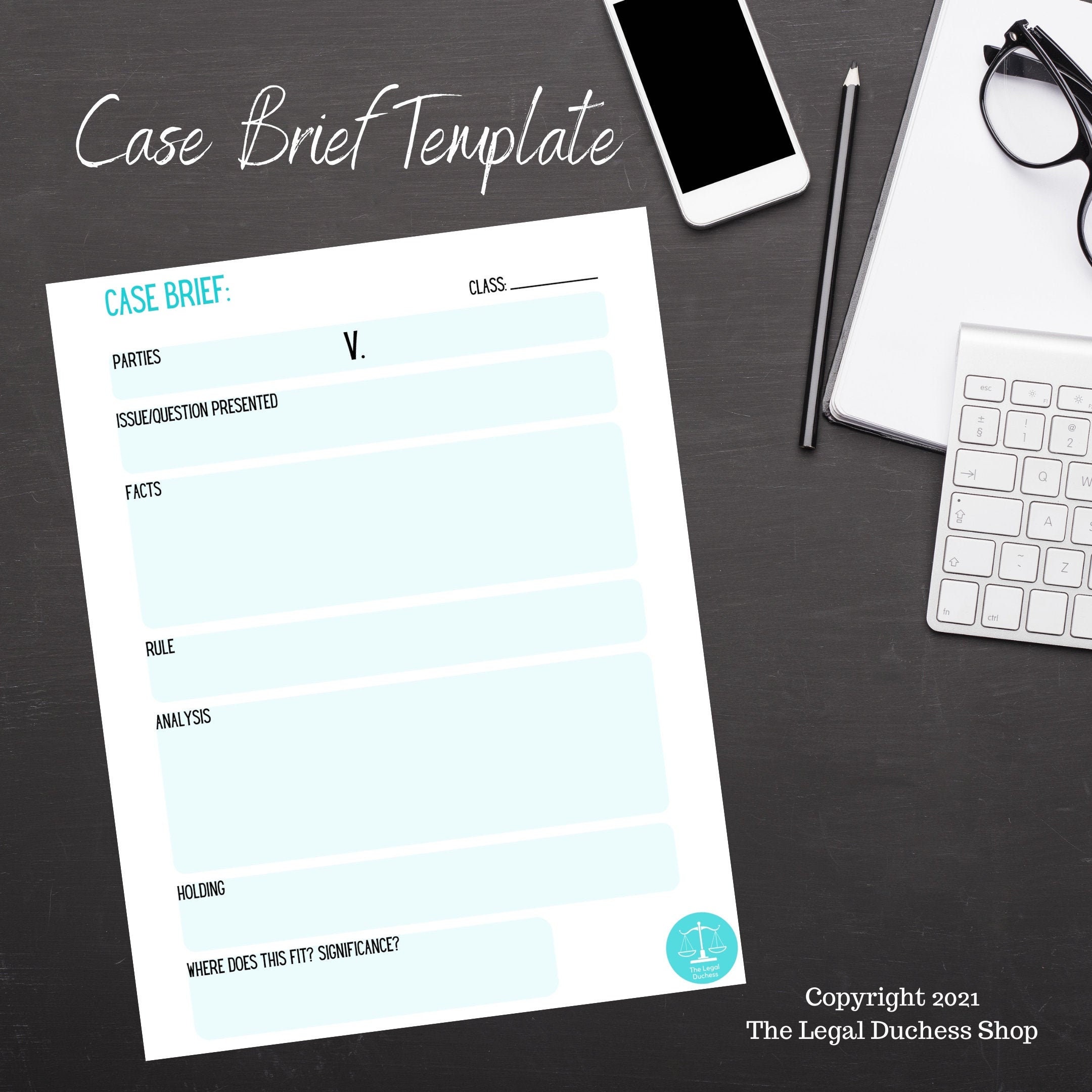 Law School Case Brief Printable Law School Study Pages, Case Brief ...