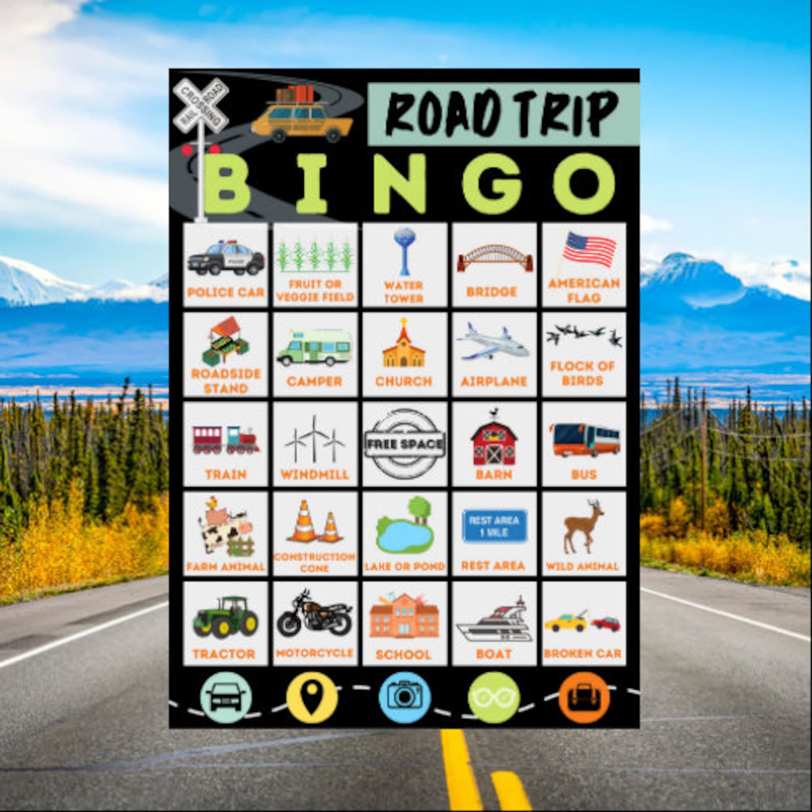 Road Trip Bingo (printable) - Etsy