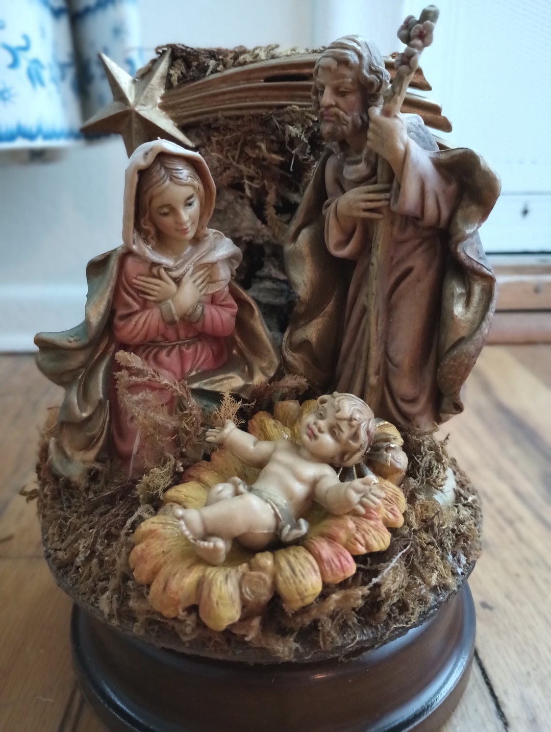 Spinning Nativity Music Box - Etsy