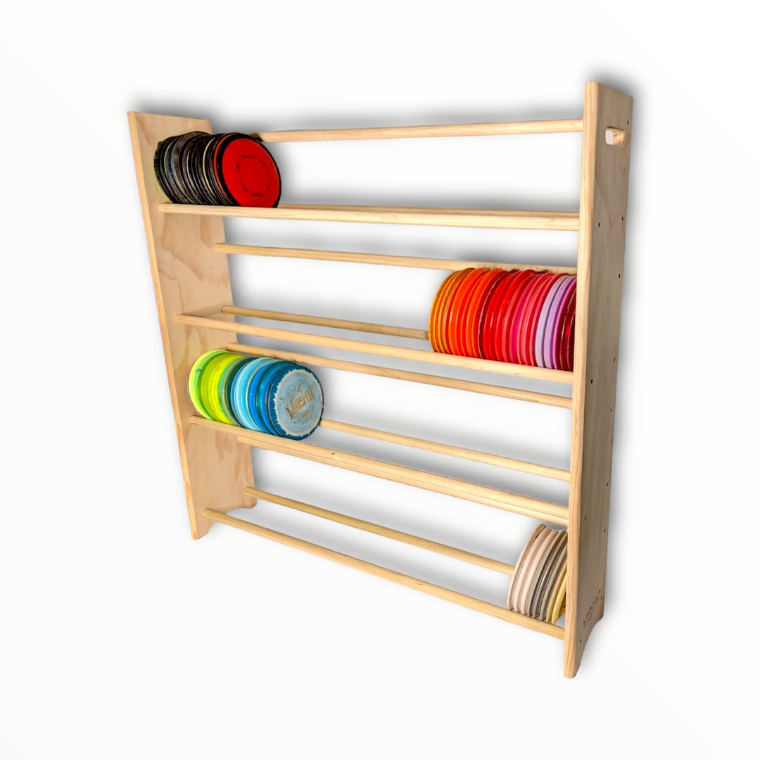 Disc Golf Storage Rack - 4 Levels - FREE Shipping and Laser Engravings ...