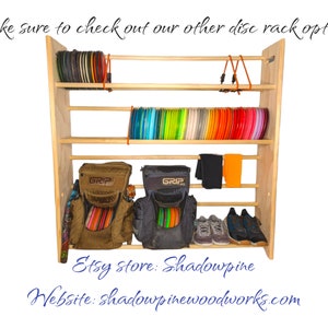 Disc Golf Storage Rack - 3 Levels - FREE Shipping and Laser Engravings ...