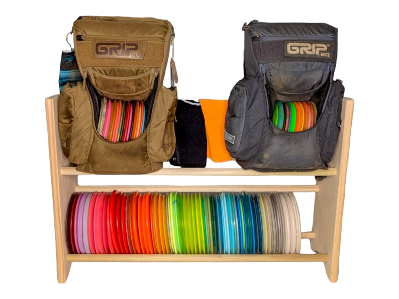 Disc Golf Storage Rack 2 Levels FREE SHIPPING - Etsy