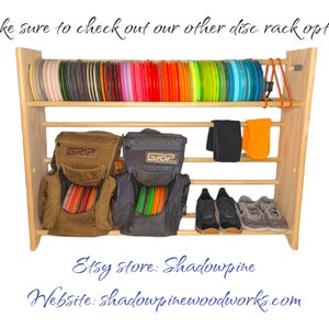 Disc Golf Storage Rack - 1 Level - FREE Shipping and Laser Engraving ...