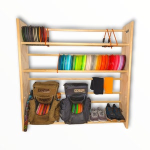 Disc Golf Storage Rack - 4 Levels - FREE Shipping and Laser Engravings ...